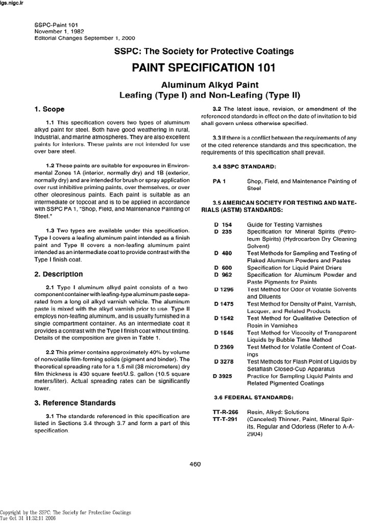 SSPC Paint 101 | PDF