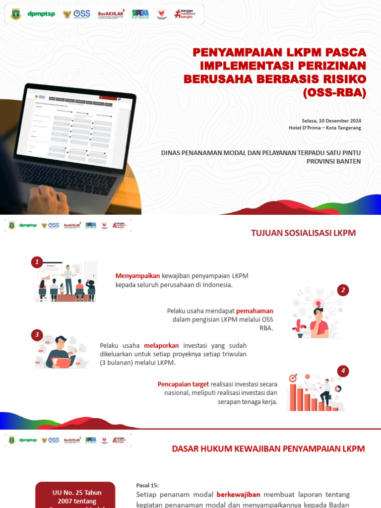 Sosialisasi LKPM - 10 Desember 2024 LeDian Hotel | PDF