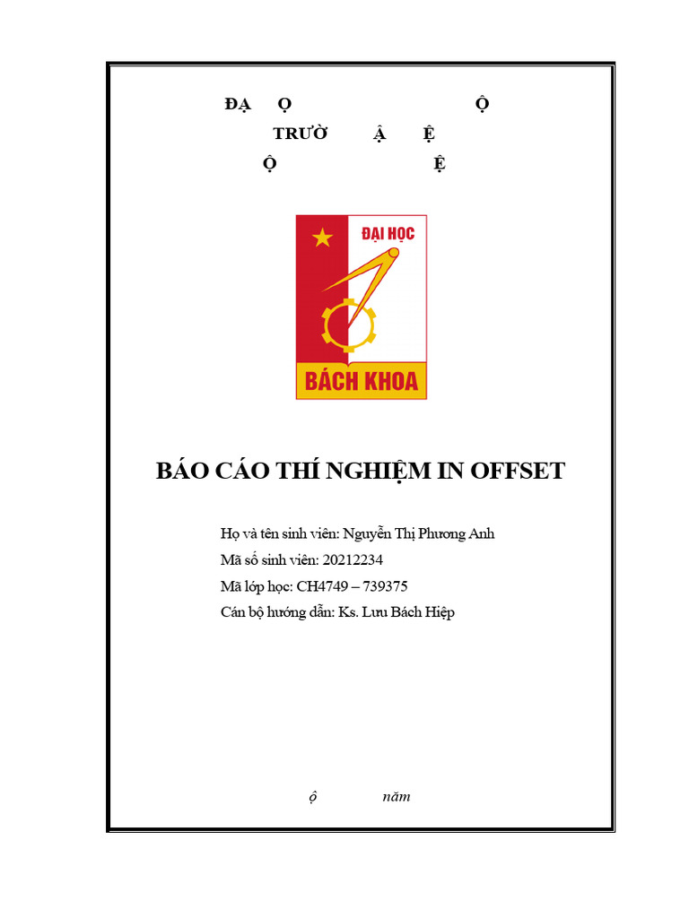 Bao Cao TN in Offset | PDF