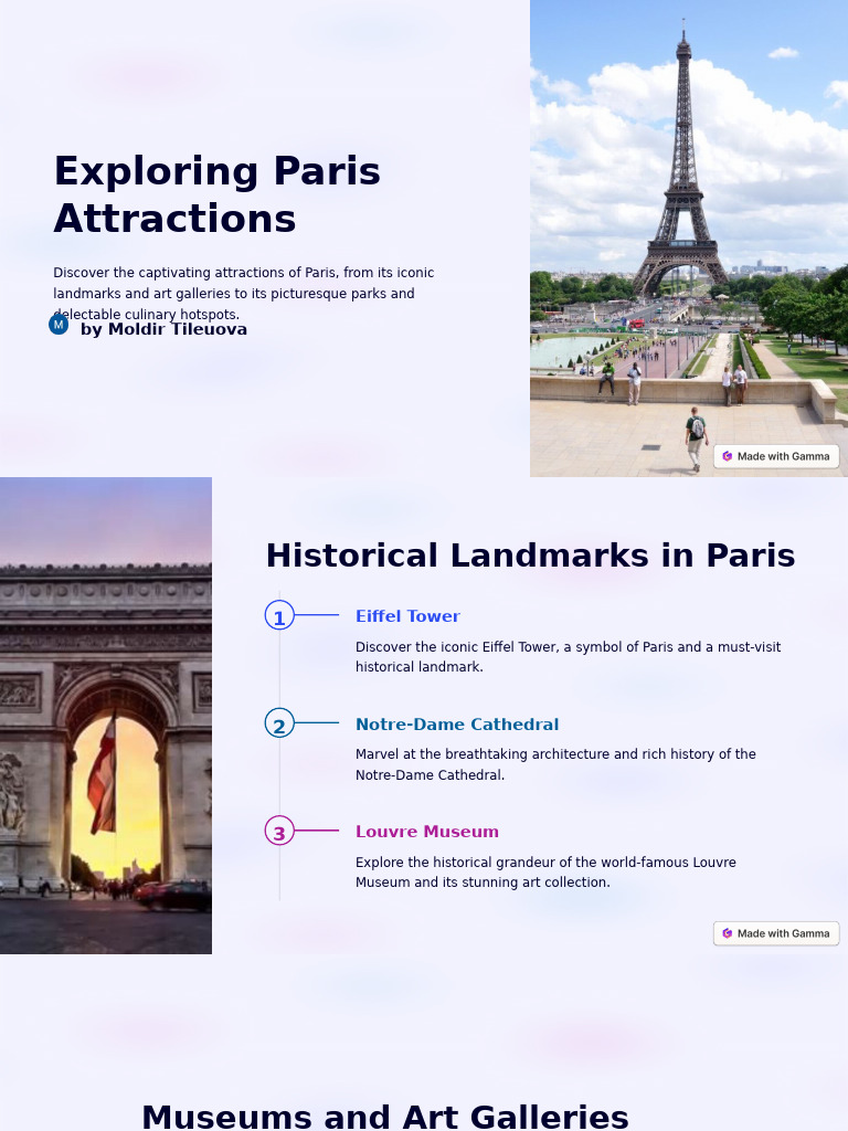 Top Paris Attractions Guide | PDF | Paris