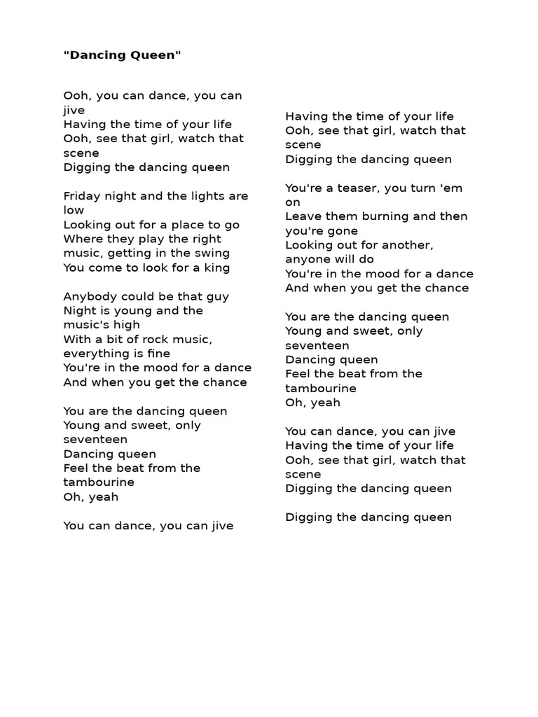 Dancing Queen | PDF