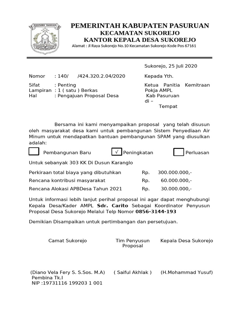Pengajuan Proposal | PDF