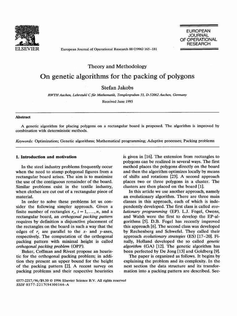 Bin Packing | PDF | Genetic Algorithm | Algorithms Bin Packing | PDF | Genetic Algorithm | Algorithms