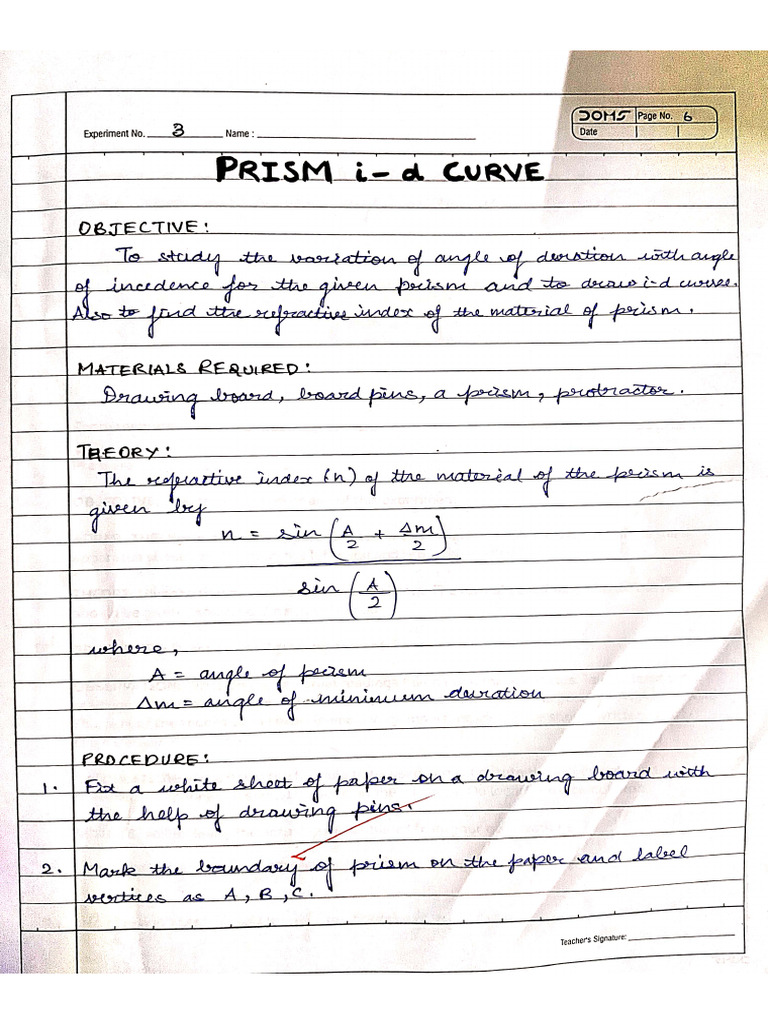 Prism I - D Curve | PDF