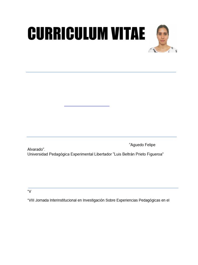 CURRICULUM VITAE - Maria Gabriela Perez - 2023 | PDF