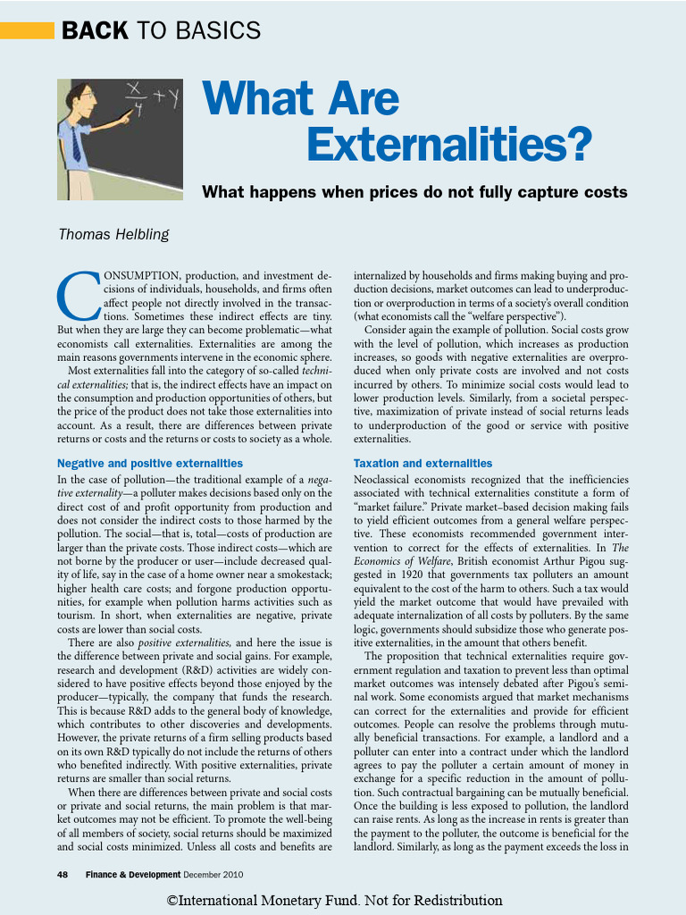 What Are Externalities | PDF | Externality | Economics