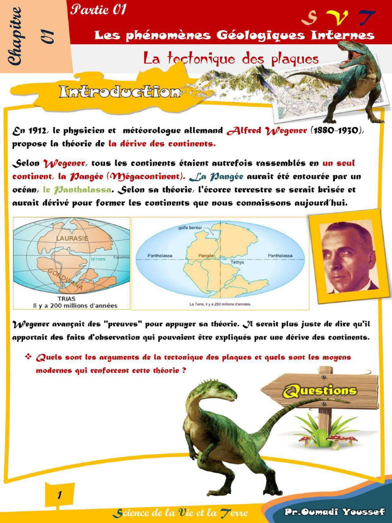 La-theorie-de-la-tectonique-des-plaques-Cours-PDF-1 | PDF