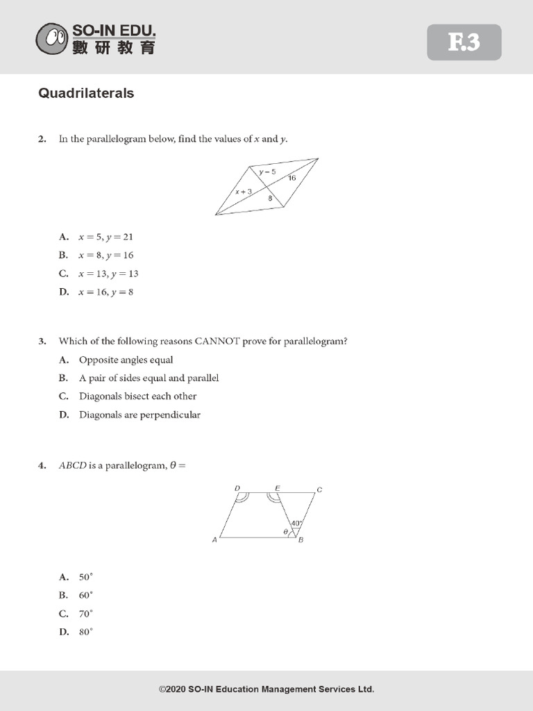 S3R04 Quadrilaterals | PDF