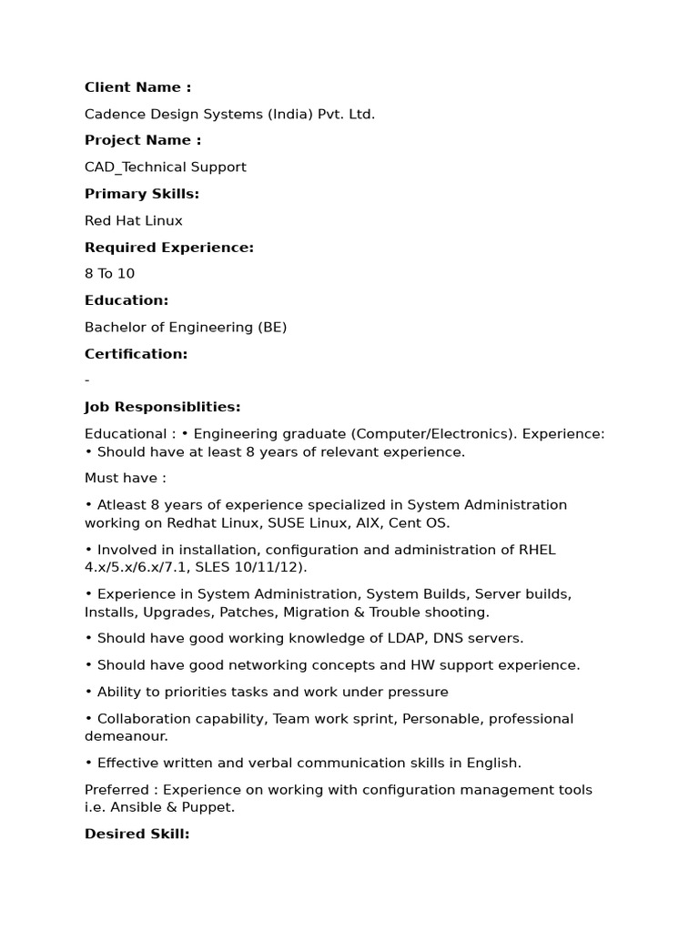 Linux System Admin - Ansible | PDF