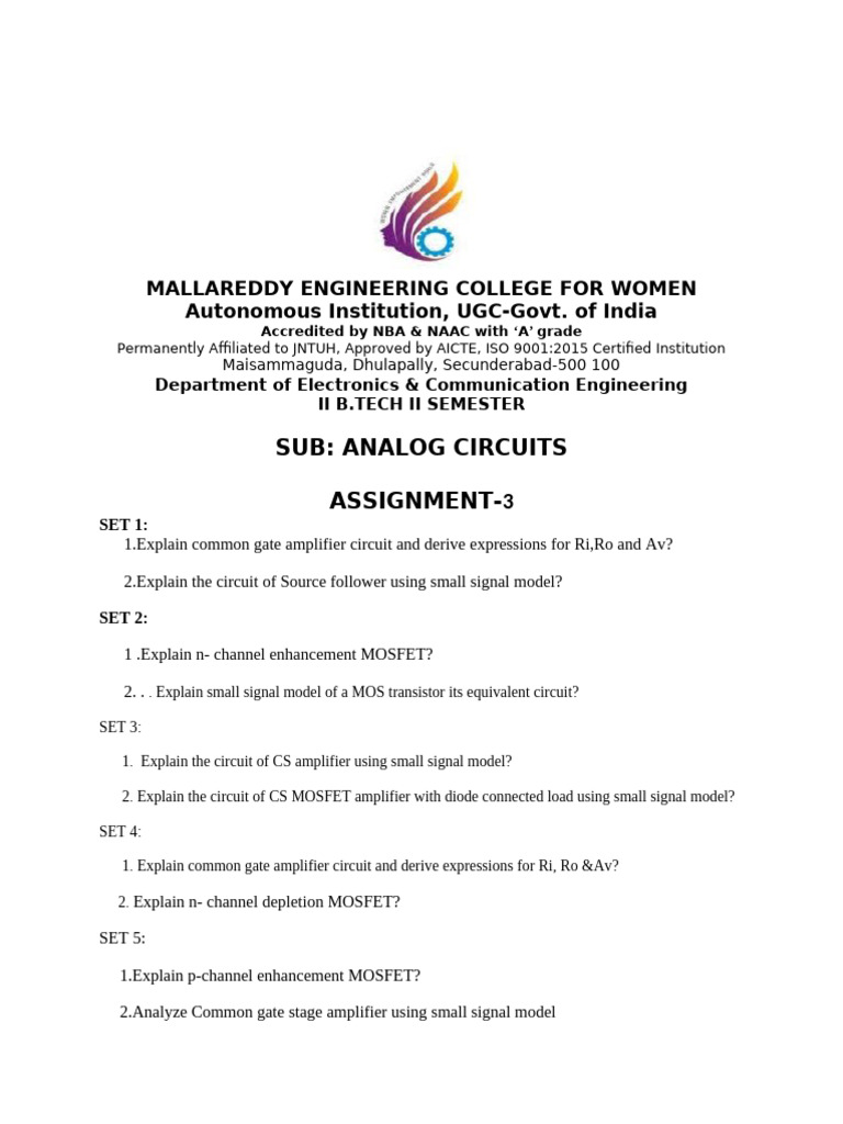 AC Assignment 3 | PDF