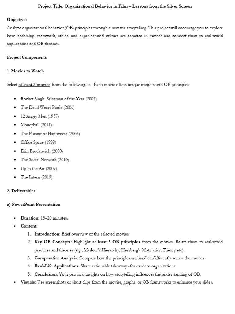 MuriumFatima - 72 - 20894 - 8 - Final Project Guidelines BBA 3E and 3H | PDF | Organizational ...