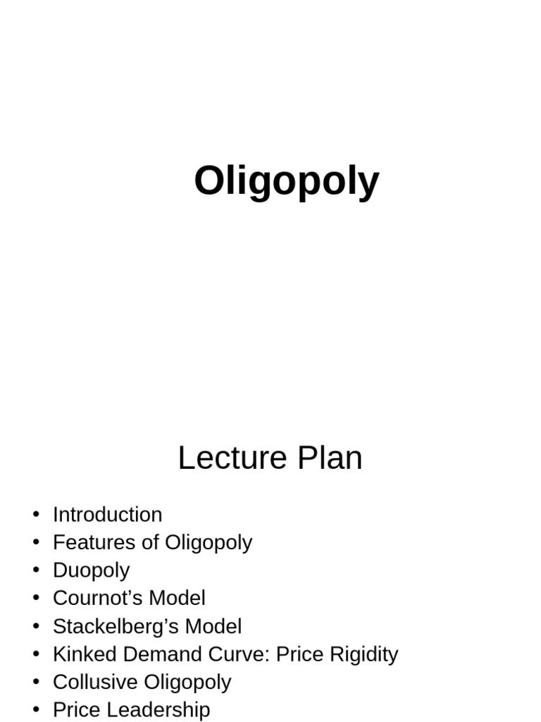10 Oligopoly | PDF | Oligopoly | Economic Equilibrium