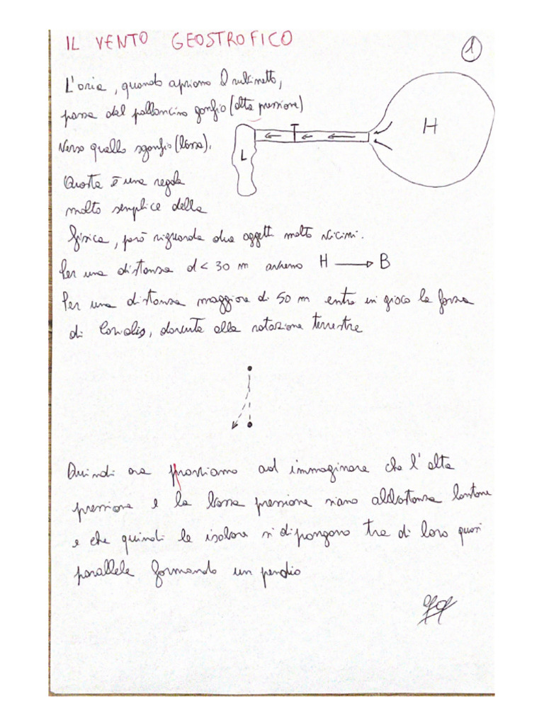 Vneto Geostrofico e Calcolo Del Vento Al Suolo | PDF