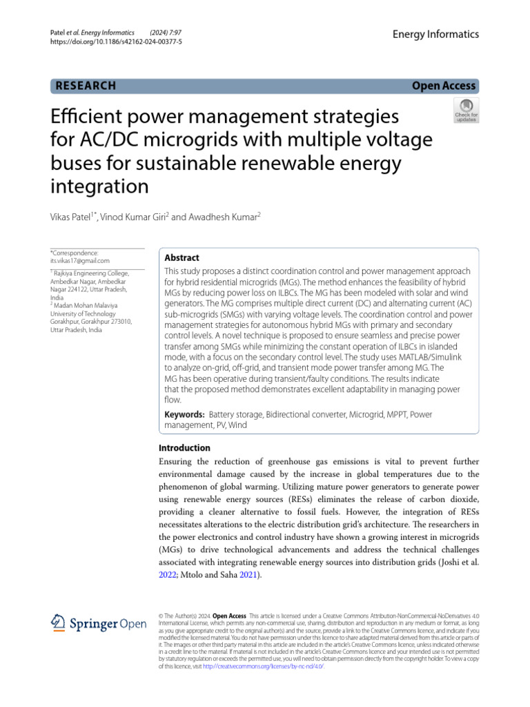 Effective Power Mang | PDF | Distributed Generation | Direct Current