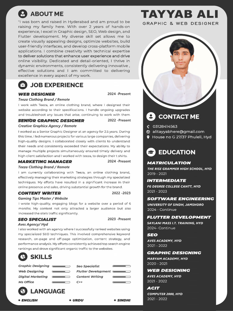 CV (Graphic & Web Designer) | PDF