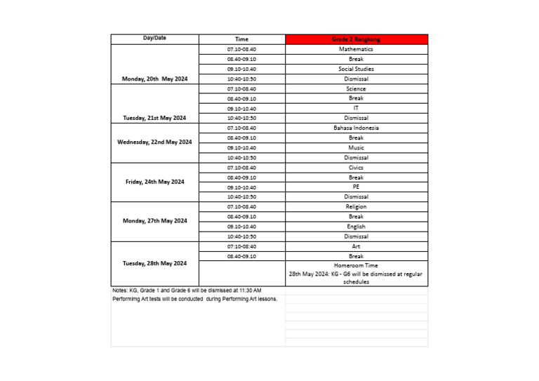 Final Exam Semester 2 2023 2024 Grade 2 1 | PDF | Schools | Educational ...