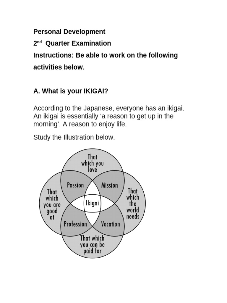 Discovering Your Ikigai and Career Path | PDF | Goal | Experience