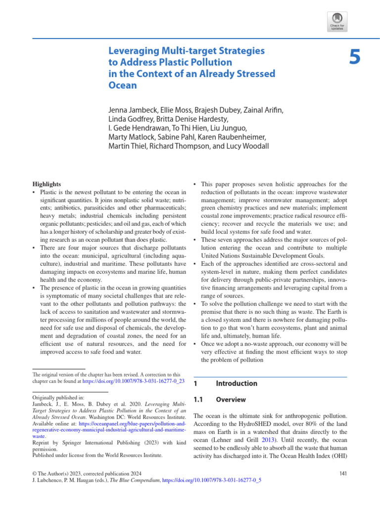 Leveraging Multi-Target Strategies | PDF | Water Pollution | Pollution