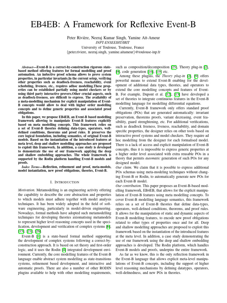 EB4EB Reflexive Framework | PDF | Conceptual Model | First Order Logic