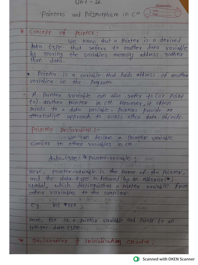 OOP Notes 4th Unit | PDF