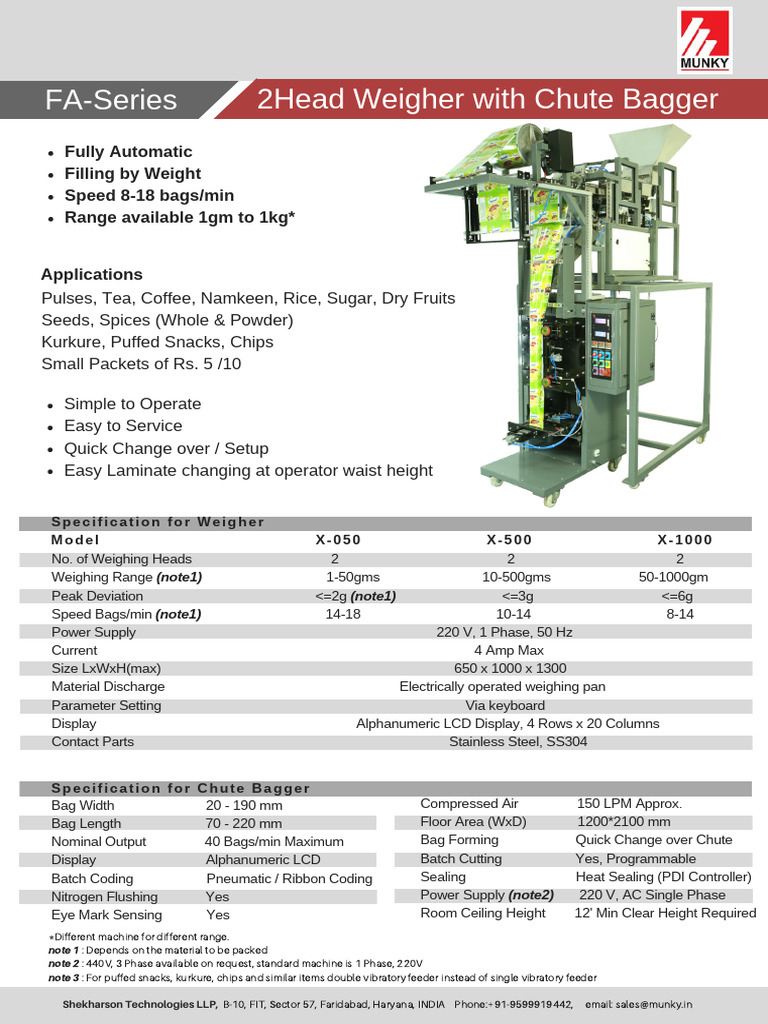 Catalog - 2H + Chute bagger | PDF | Foods | Cuisine