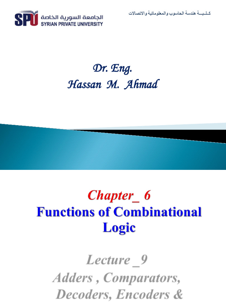 DR Hassen Ahmed DLD CH 5 | PDF | Electronic Engineering | Electronic Circuits