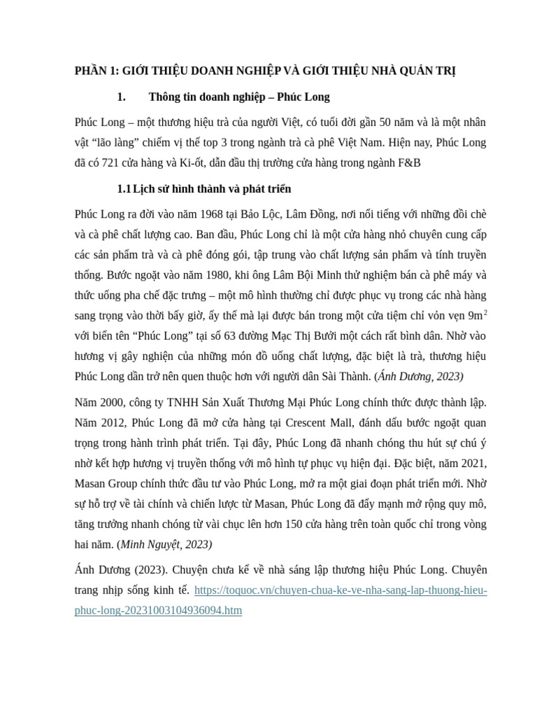 Phần 1 - QTH | PDF