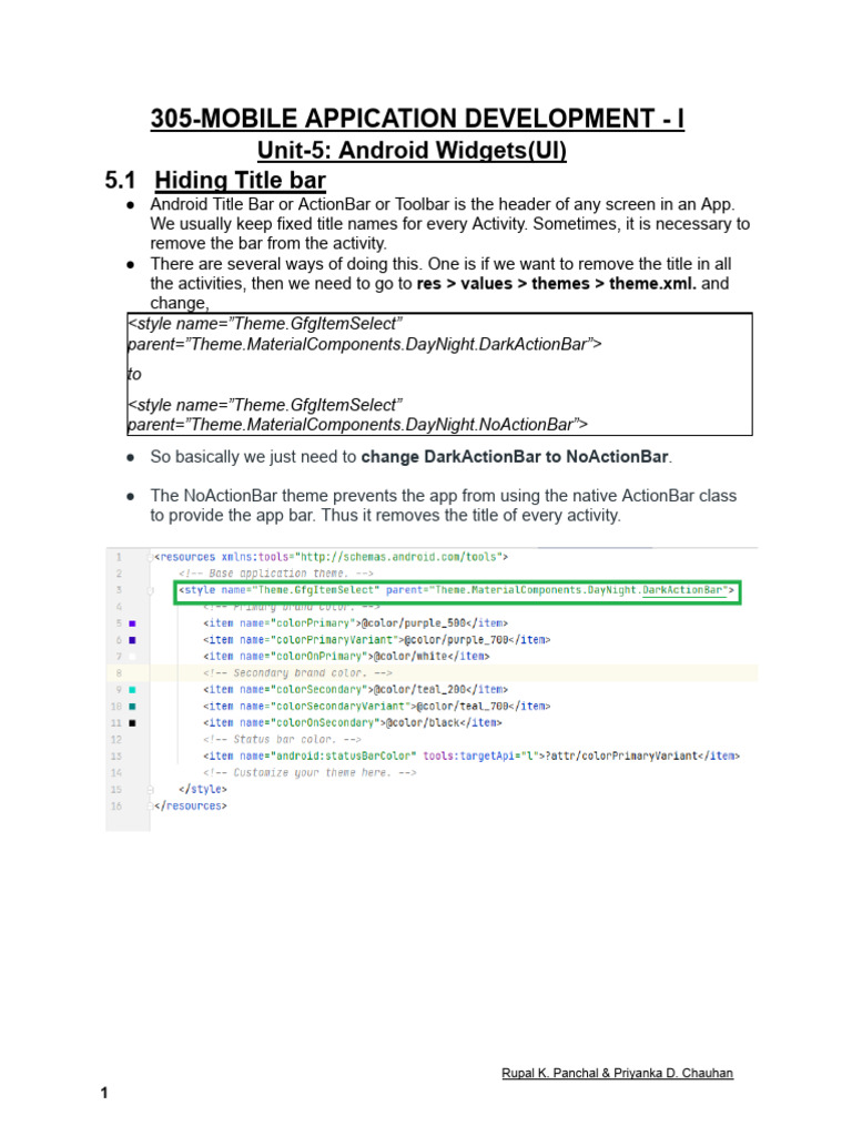 Android Unit 5 | PDF | System Software | Software Engineering