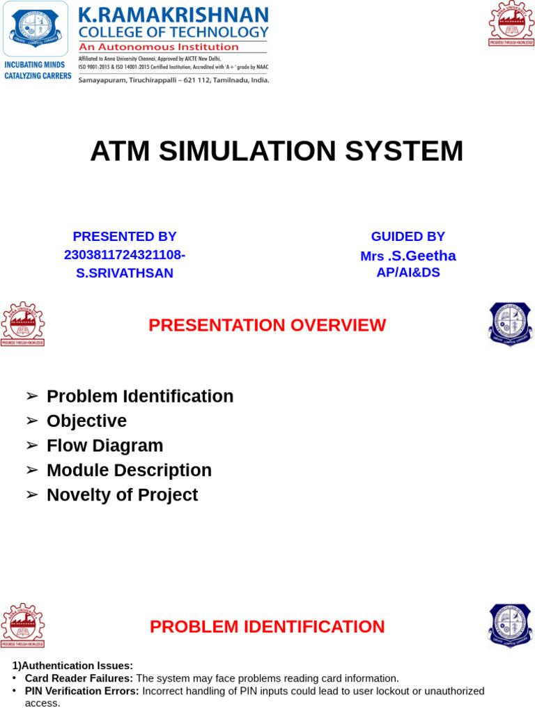 Java Programming - Phase I P | PDF | Automated Teller Machine | Personal Identification Number