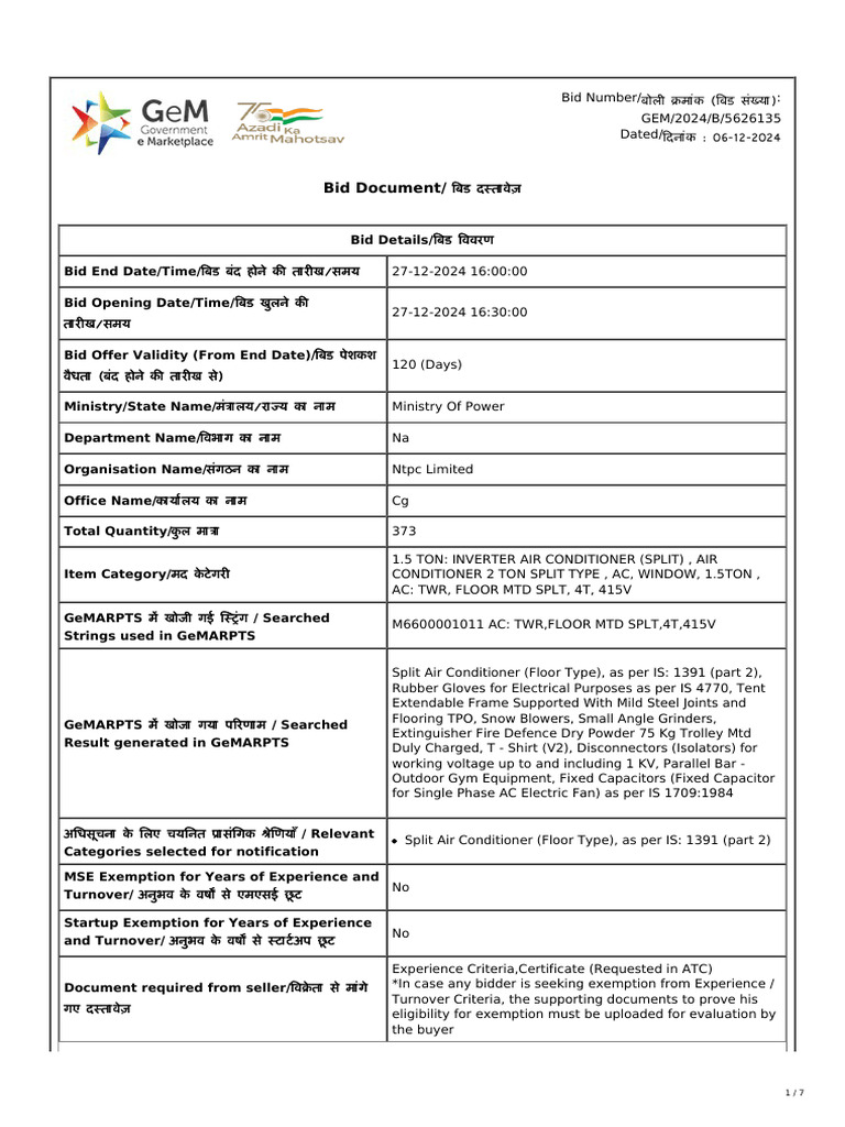 Bid Document | PDF | Procurement