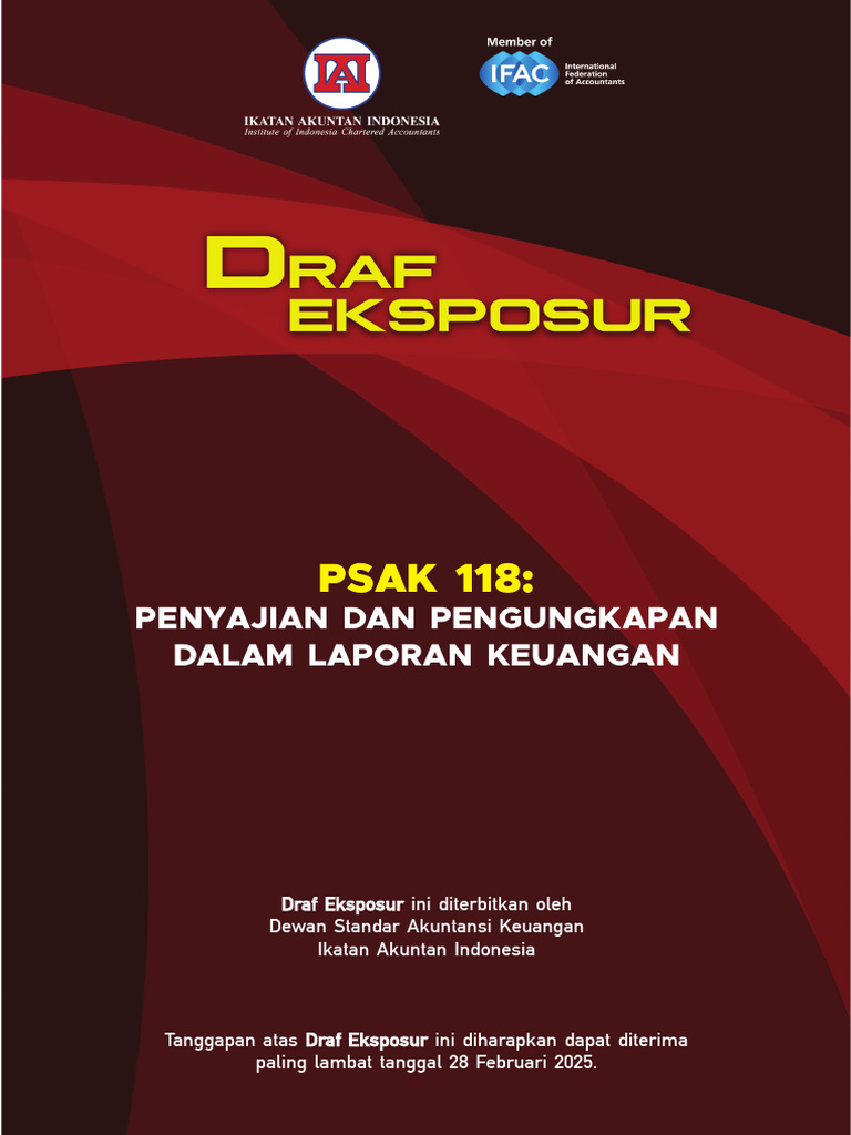 Draf Eksposur Psak 118 | PDF