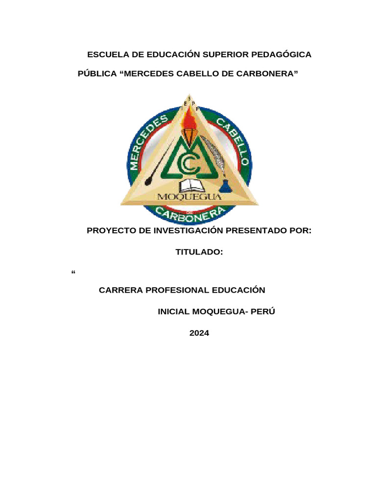 PROYECTO EXPERIMENTAL INICIAL VII | PDF | Aprendizaje | Escuelas
