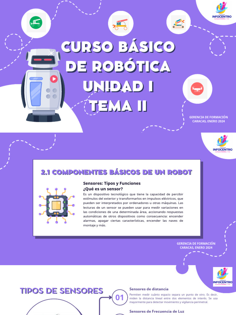 Componentes Esenciales de Robótica | PDF | Solenoide | Sensor