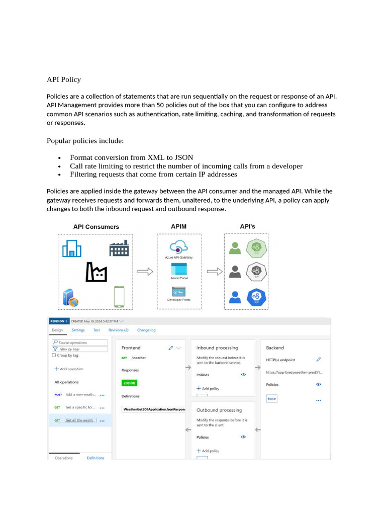 API Policy & Auth and Authorization | PDF | Xml | Policy