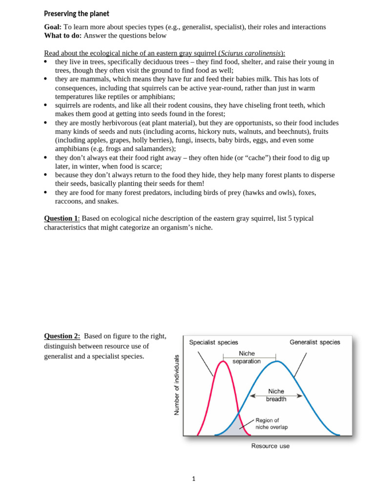 Module-IV-lass Activity (Biodiversity & Conservation) | PDF | Foods | Fox
