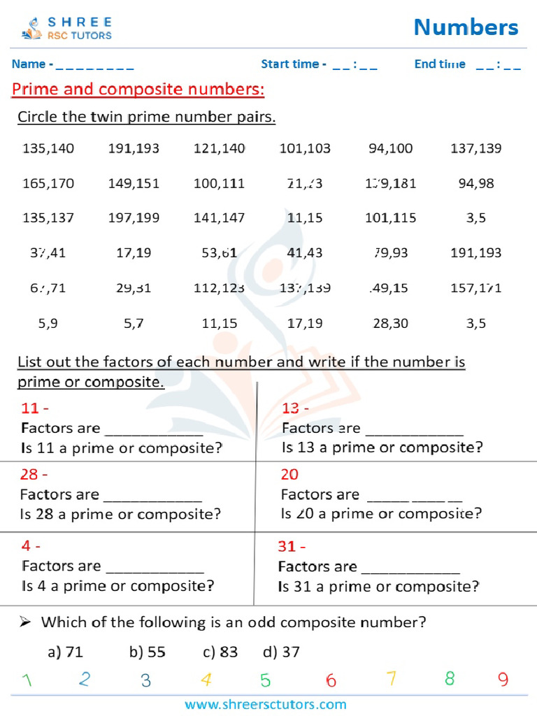 Prime and Composite Numbers | PDF