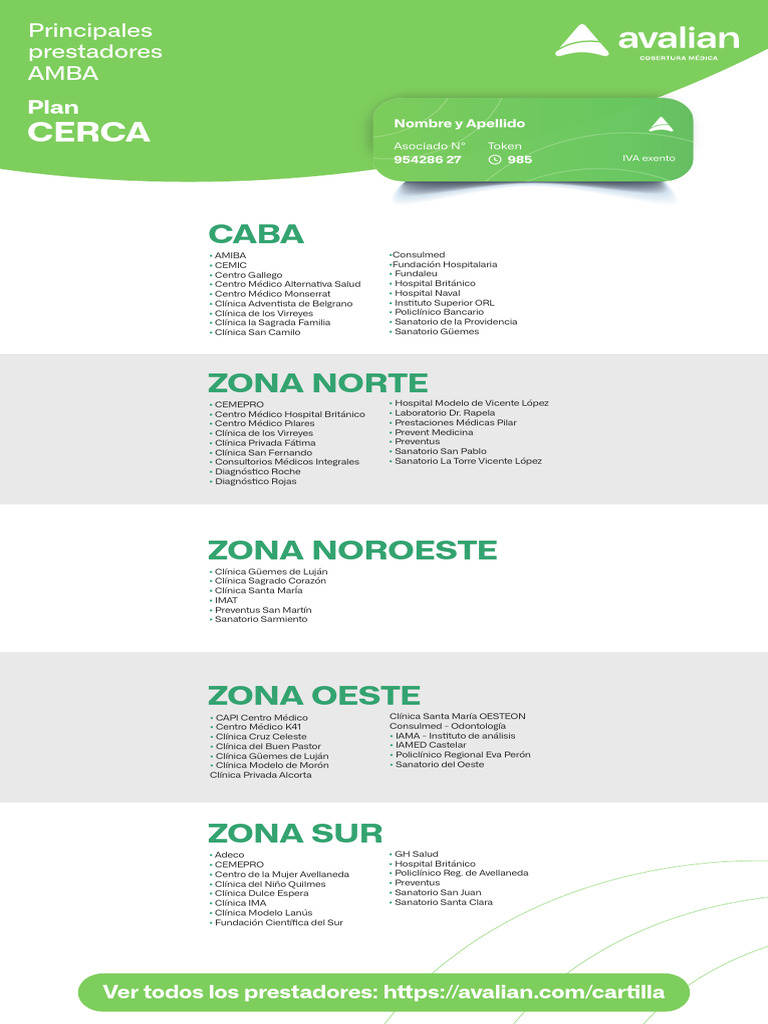 Prestadores de Salud en AMBA | PDF | Servicios públicos | Cuidado de la salud