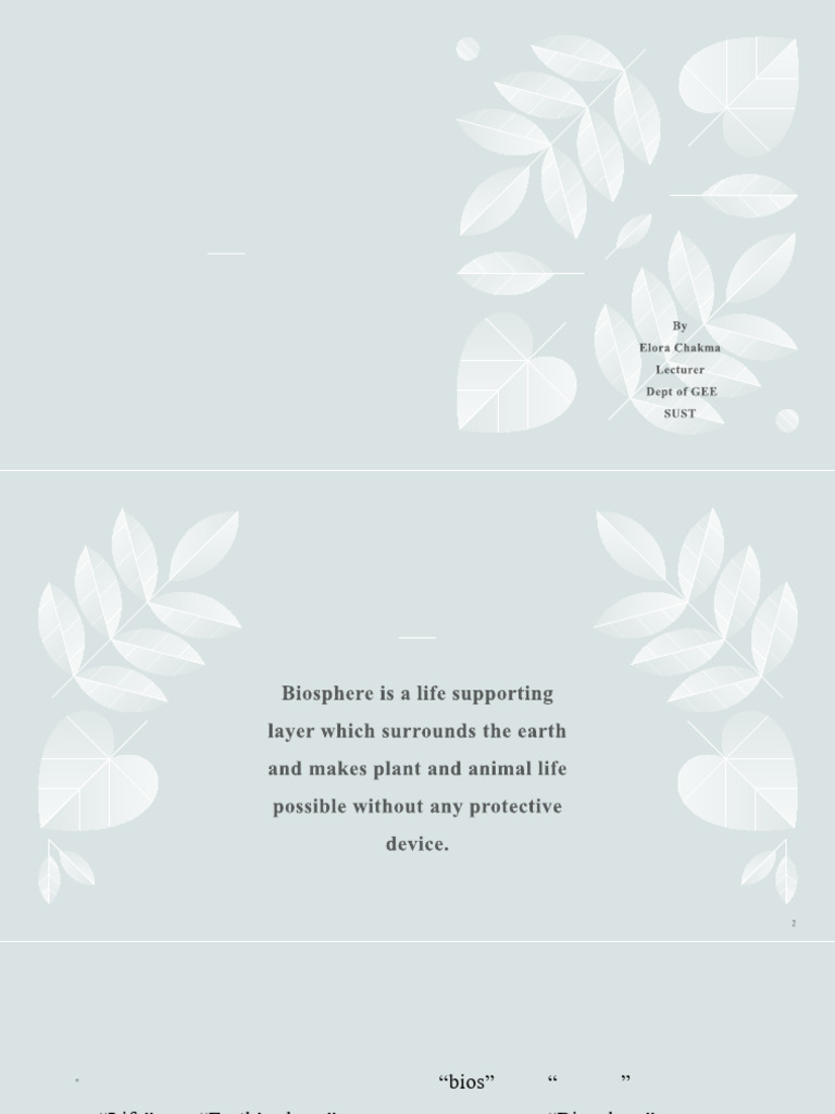 Understanding the Earth's Biosphere | PDF