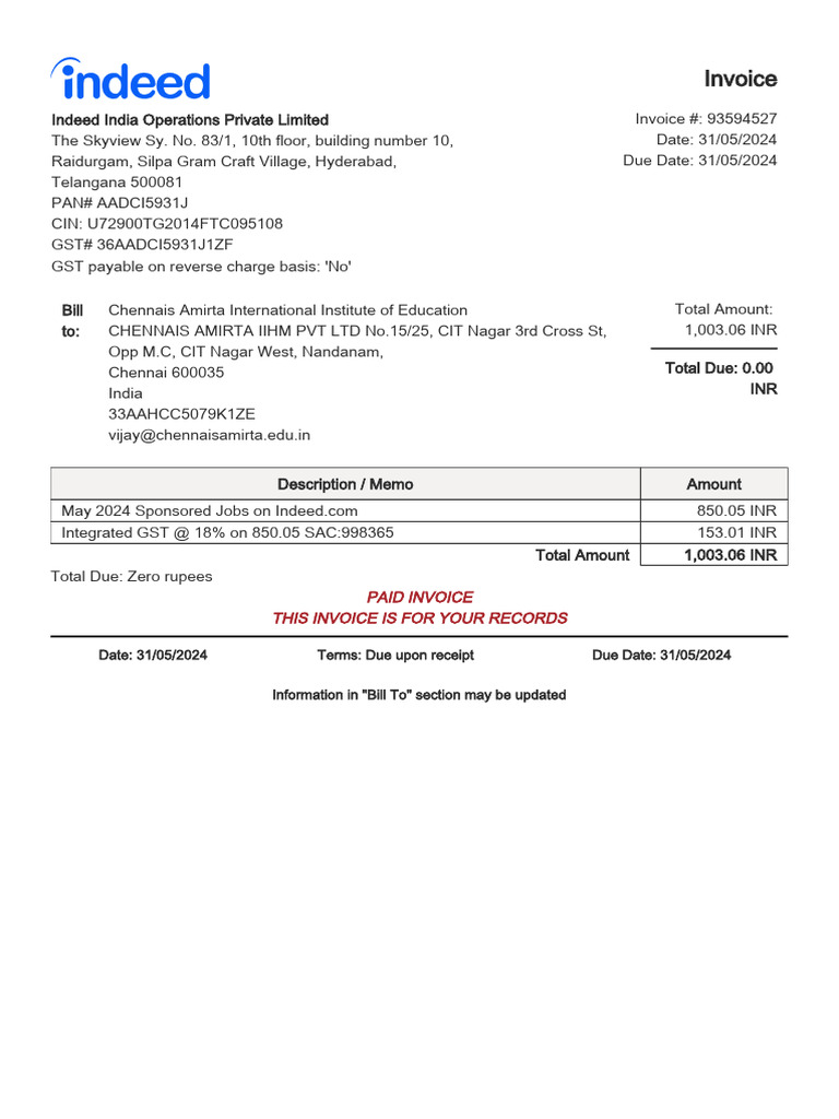 Invoice 93594527 | PDF