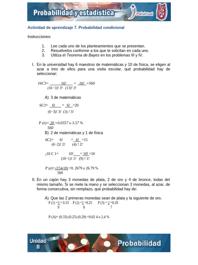 Lopez Garcia Marcos Act7 | PDF | Matemáticas | Teoría de probabilidad