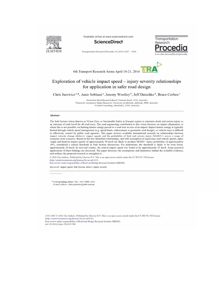 Delta-v threshold | PDF | Traffic Collision | Road Traffic Safety