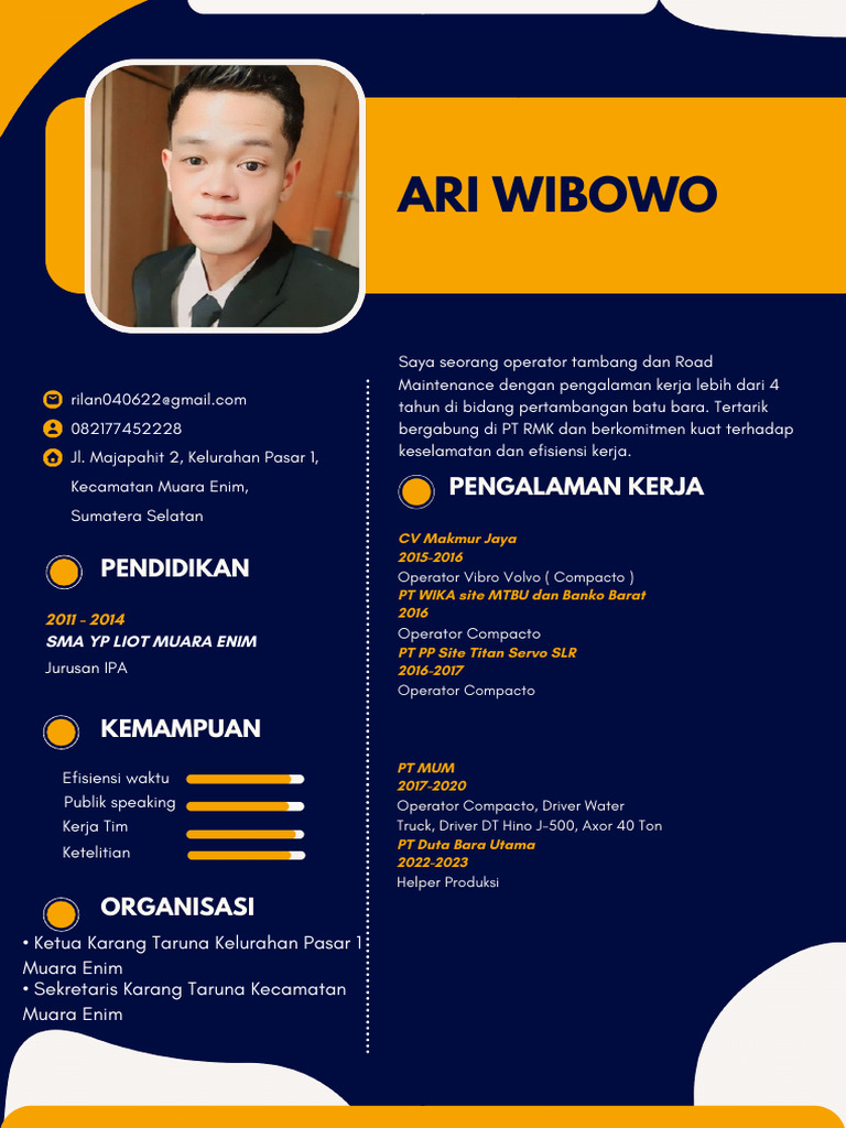 Ari Wibowo CV - 20241210 - 115659 - 0000 | PDF