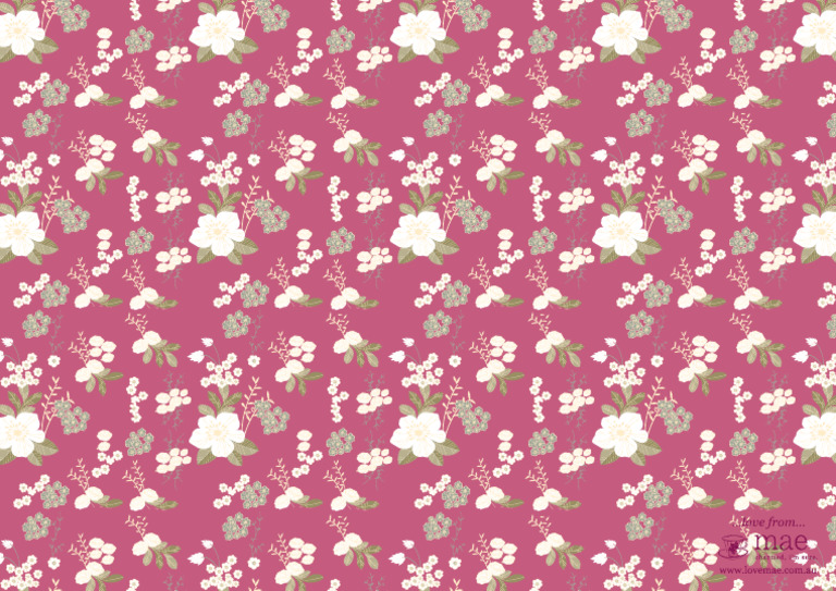 Mae A3 White Flowers | PDF