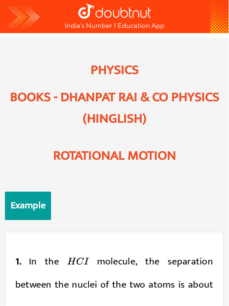 Rotational Motion Physics Problems | PDF | Rotation Around A Fixed Axis ...