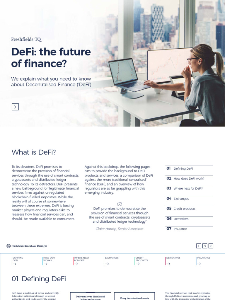 Defi The Future of Finance | PDF | Derivative (Finance) | Market Maker