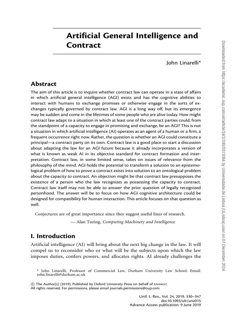 Artificial General Intelligence | PDF | Artificial Intelligence | Intelligence (AI) & Semantics