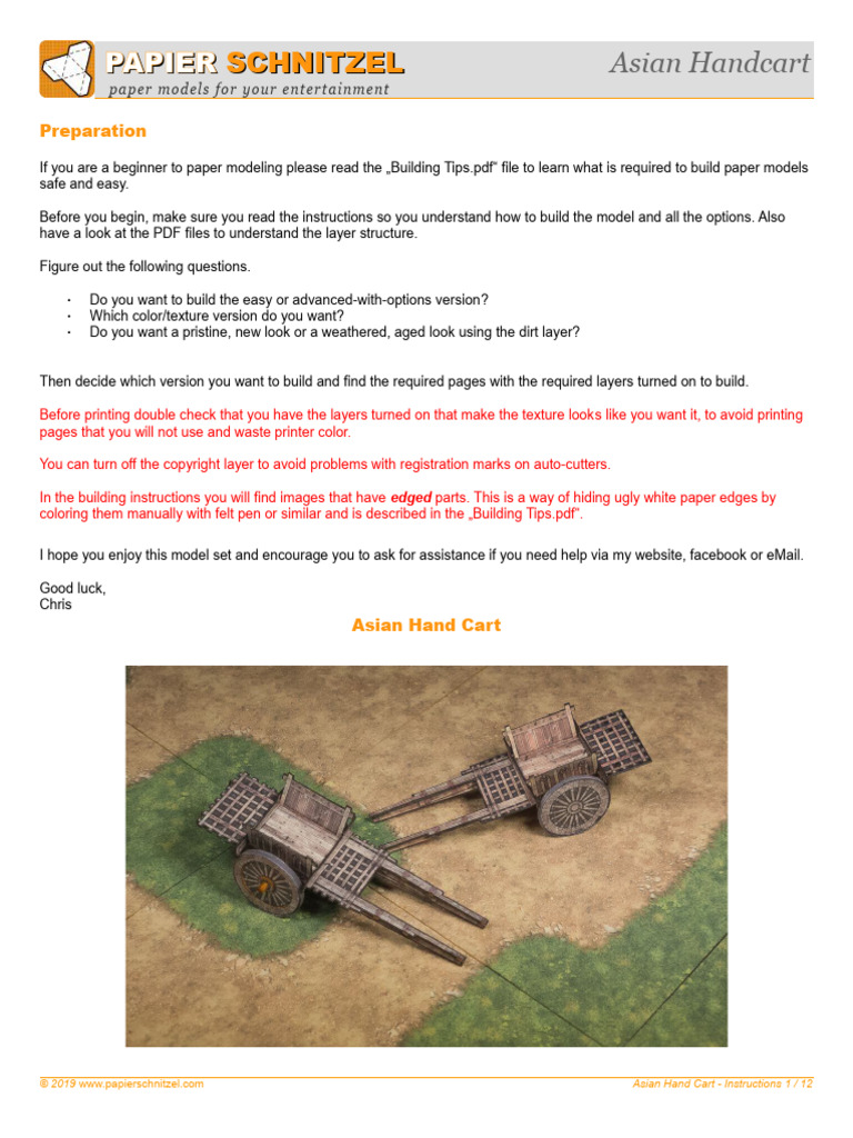 Instructions CVB Handcart | PDF | Land Vehicles