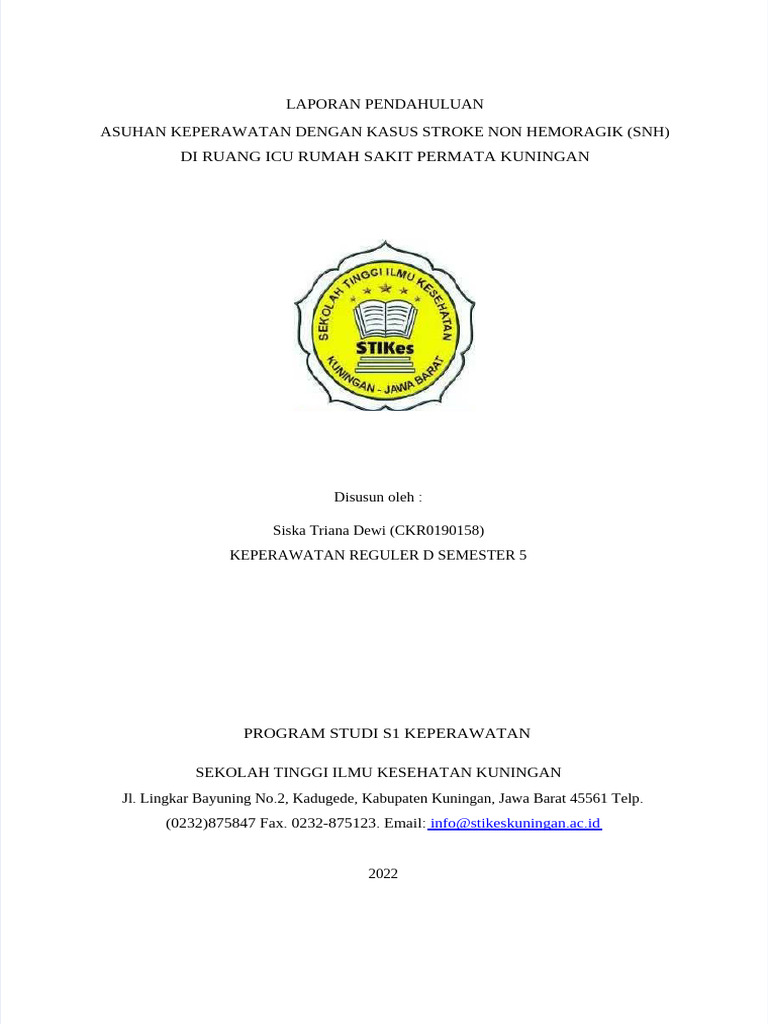 PDF Lp Stroke Non Hemoragik | PDF