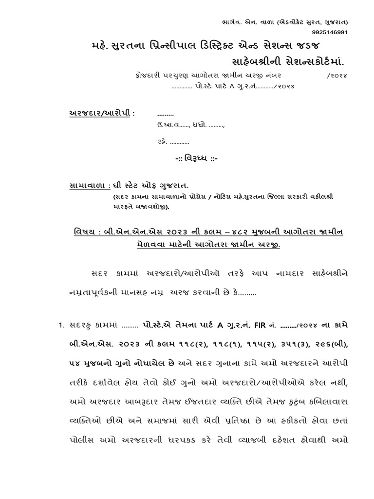 Application BNSS 382 | PDF