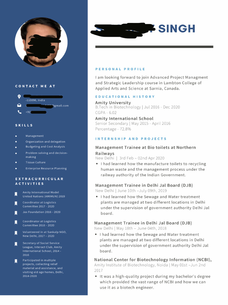 Sample CV - FS | PDF